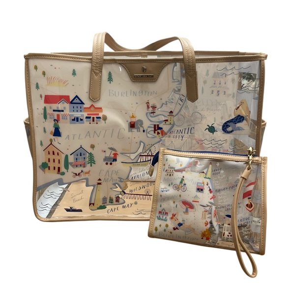 Spartina 449 | Bags | Spartina 449 Jersey Shore Clear Tote Bag Coastal ...